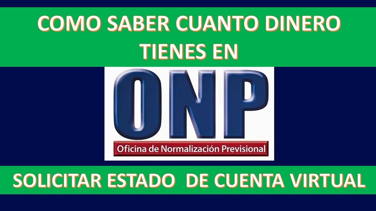 ¿Como ver el estado de cuenta de tus aportes a la ONP? Obtener clave ...