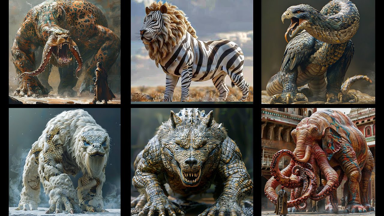 Amazing ANIMAL FUSION HYBRIDS 😱 BEST ANIMAL FUSION #ai #aiart # ...