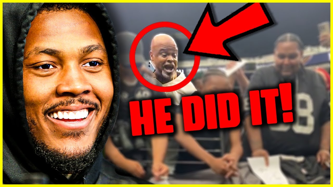 One Raiders Fan HELPED SIGN Josh Jacobs! - YouTube