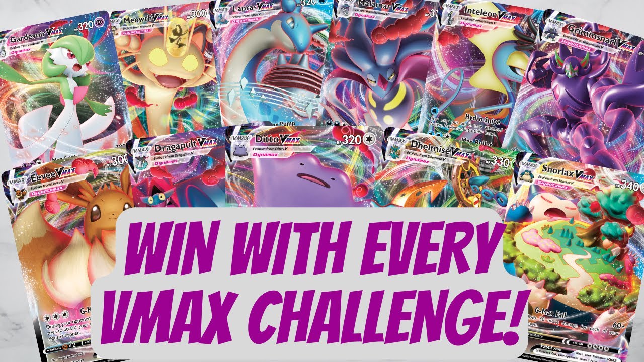 Can I Win with EVERY Pokémon VMAX? (Part 1) - YouTube