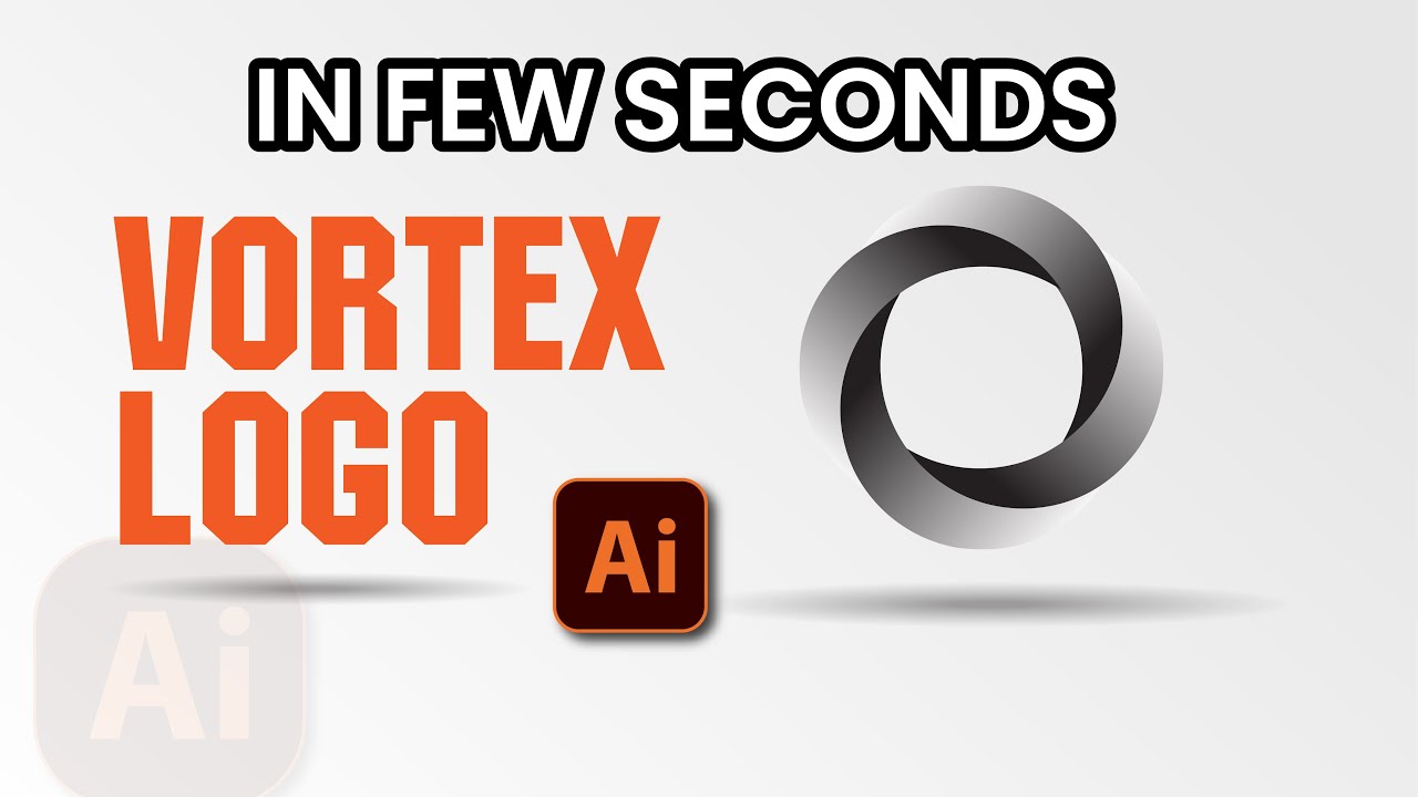 How to draw Vortex Logo in Illustrator l Short trick in illustrator l ...