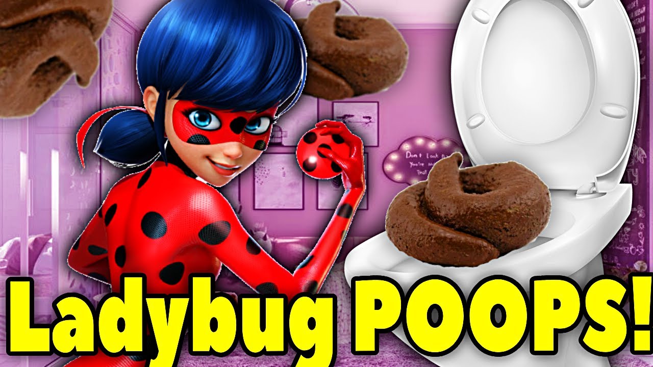Miraculous Ladybug POOPS in the TOILET! Ladybug pooping. Miraculous ...