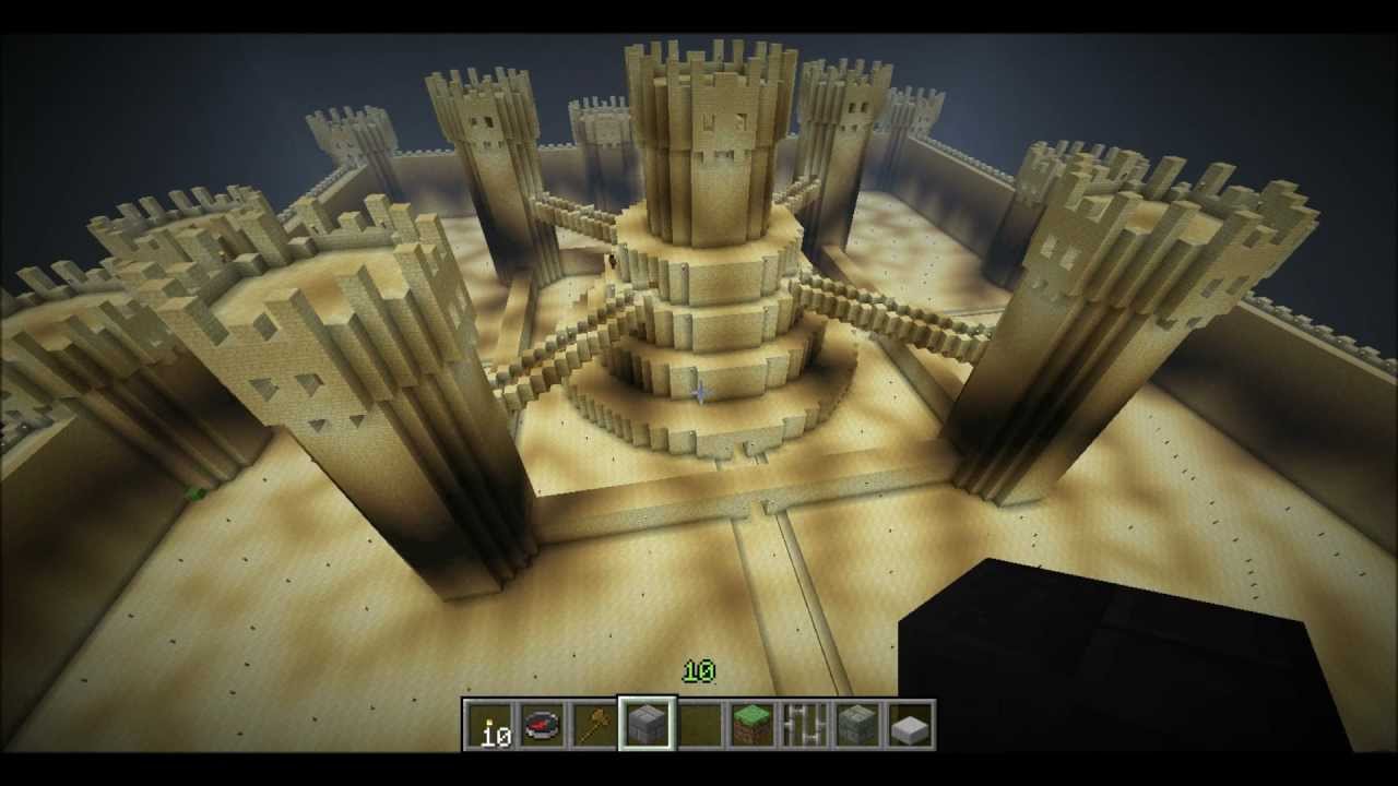 Minecraft - Epic Sandstone Castle - YouTube