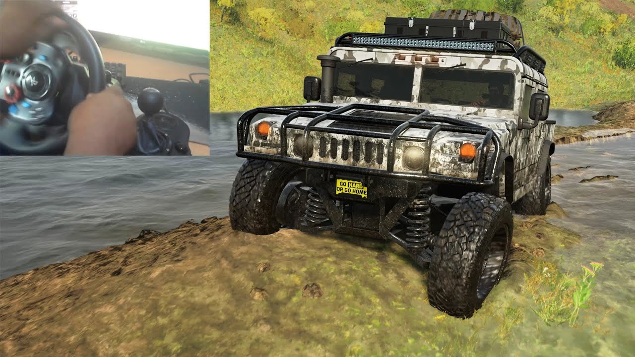 Hummer H1 Offroad SnowRunner Trails Map Logitech G29 and Shifter ...