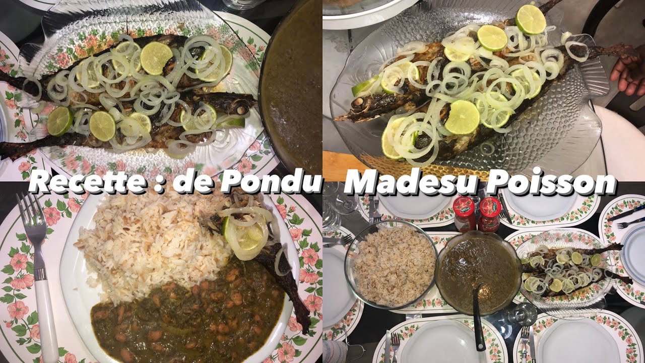Recette : Pondu Madesu , Poisson avec du Riz 🍚🐟 - YouTube