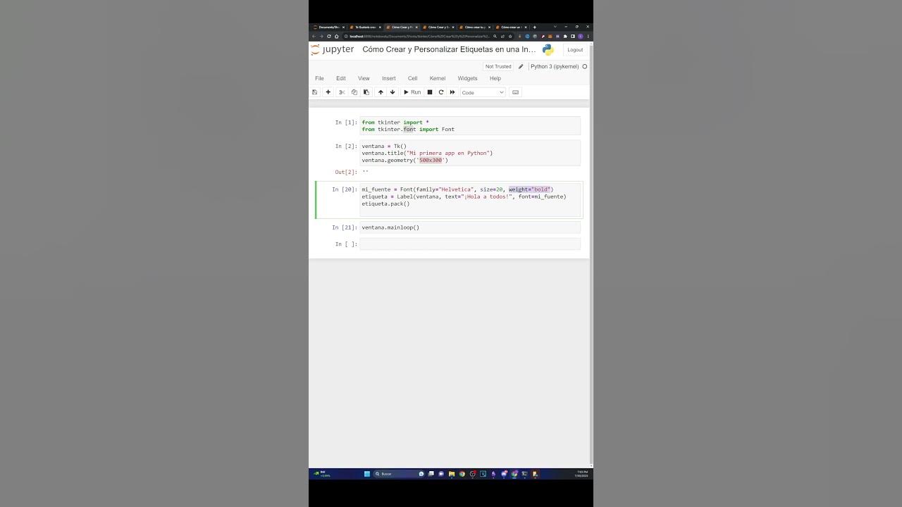 ¿Cómo Crear y Personalizar Etiquetas en una Interfaz Gráfica de Python ...