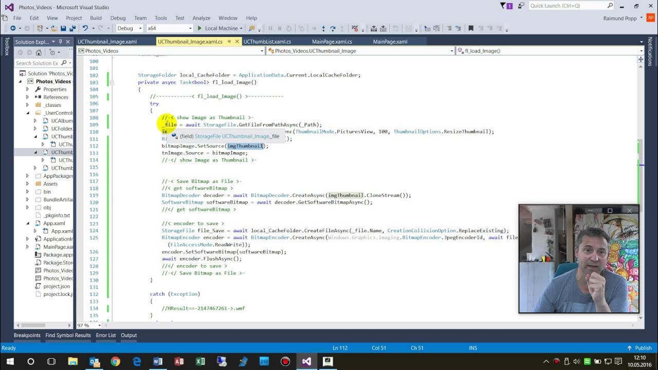 UWP: Save BitmapImage as File - YouTube