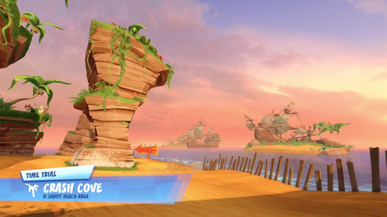Crash Team Racing Nitro Fueled: Crash Cove Time Trial - YouTube