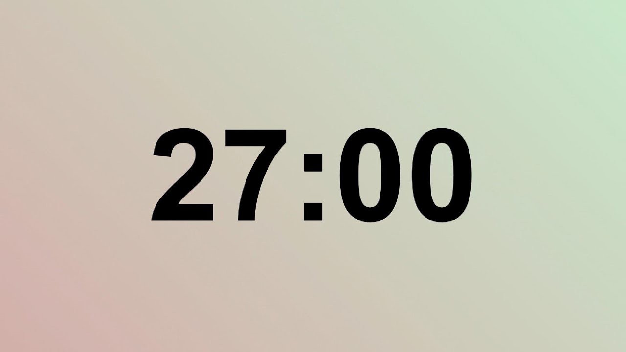 27 Minute Timer with Bomb Blast Finale Countdown with Explosive Finish ...