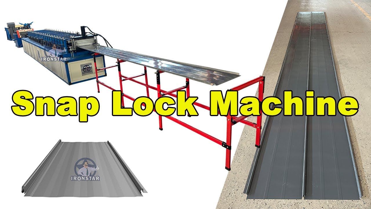 Standing seam roll forming machine | 16 inch Snap lock roll forming ...