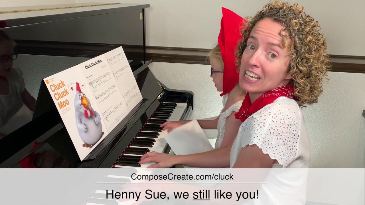 Cluck Cluck Moo - Rote and Reading Beginning Piano - YouTube