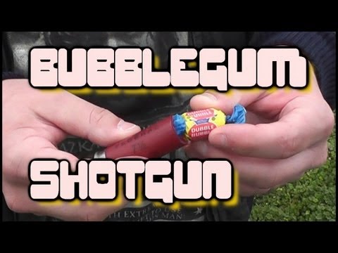 Shooting BUBBLEGUM out of a Shotgun - YouTube