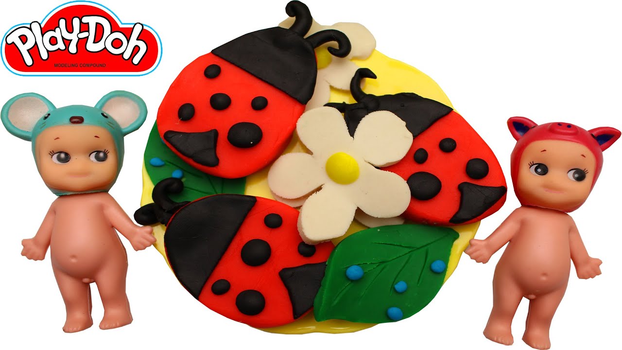 Ladybird Play Doh Learn how to Make Ladybug Fun Kids - YouTube