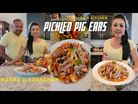 How To Make Spicy Pickled Pig Ears - Khmer Cuisine ...