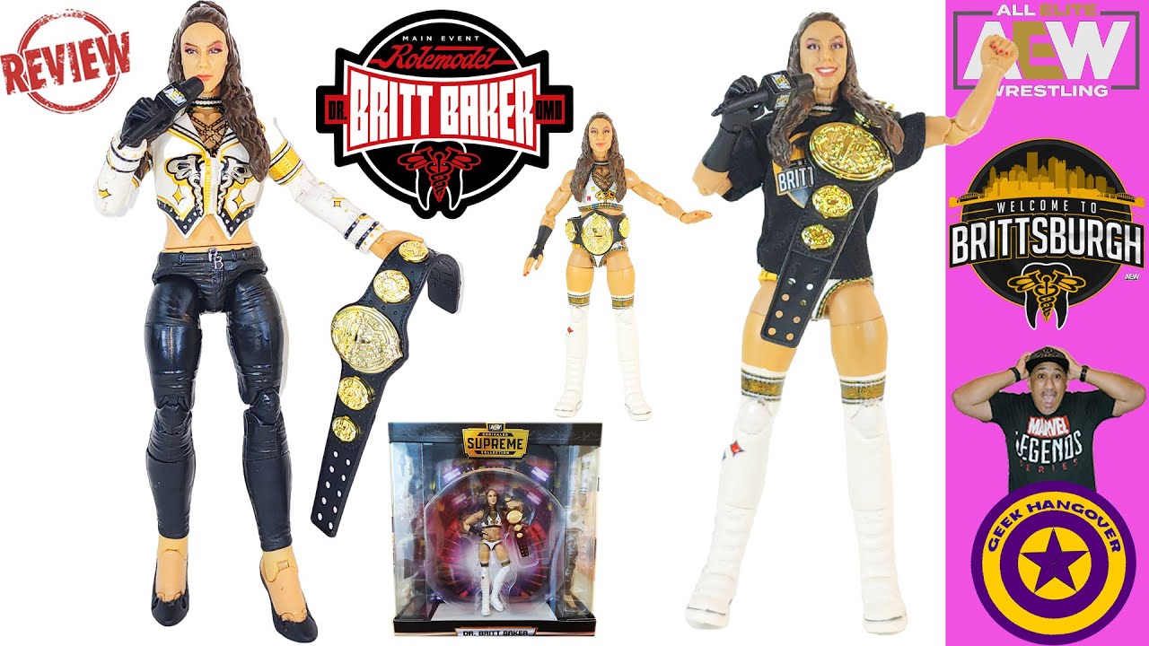 AEW Supreme Collection 1 Britt Baker DMD Action Figure Satisfying Video ...