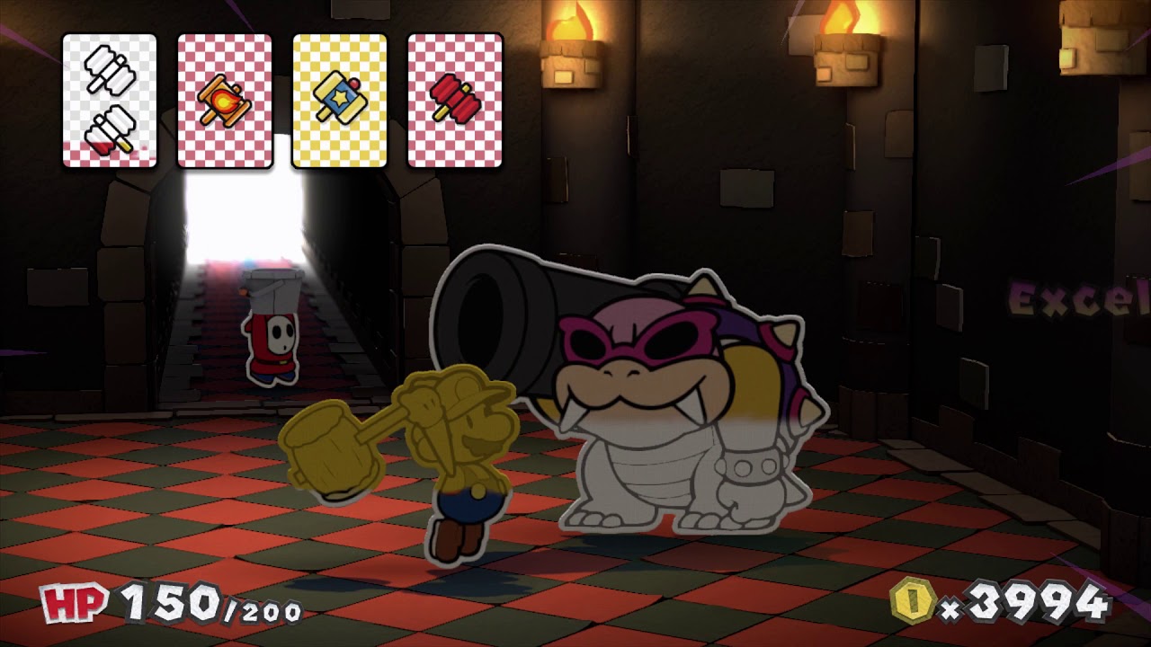 Paper Mario Color Splash Bowsers Castle and Ending. - YouTube