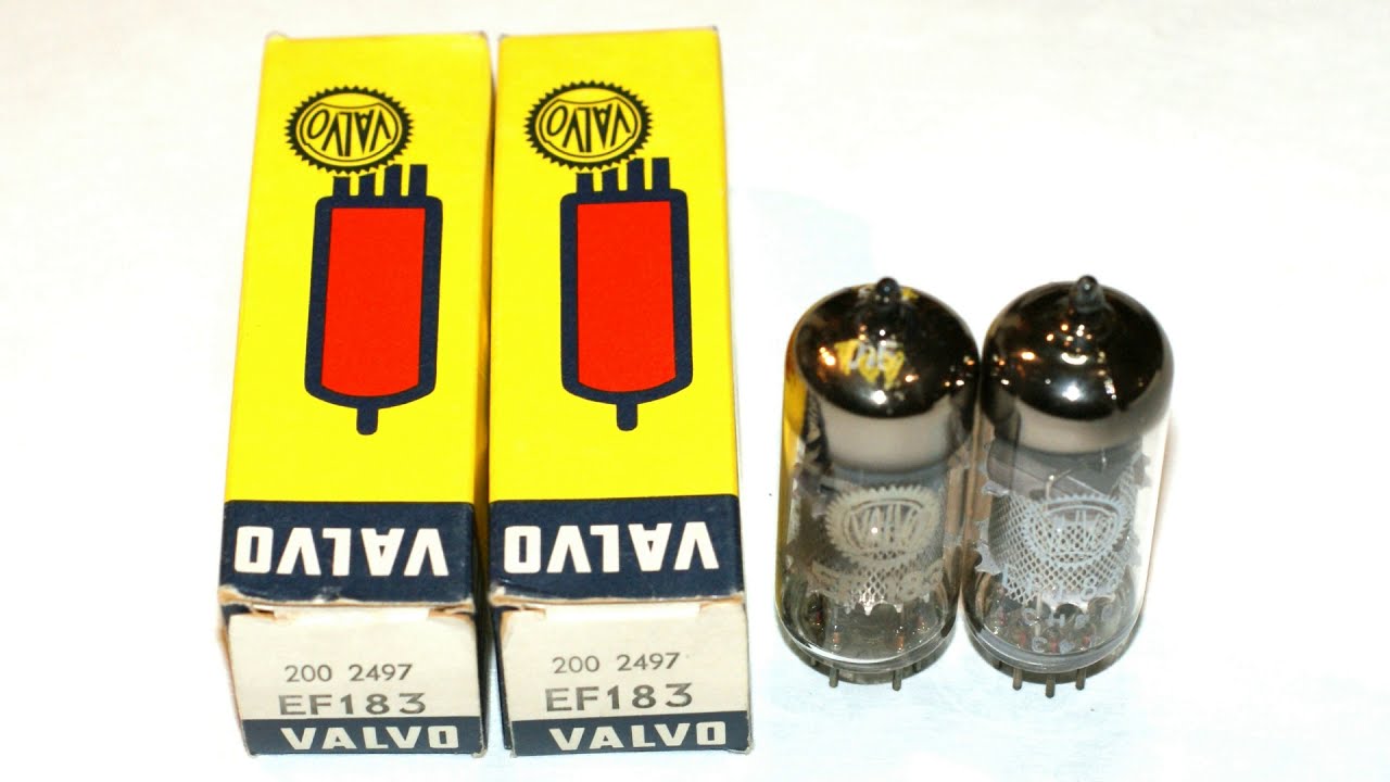 Two Valvo EF183 RF High Gain Amplifier Pentode Vacuum Tubes # ...