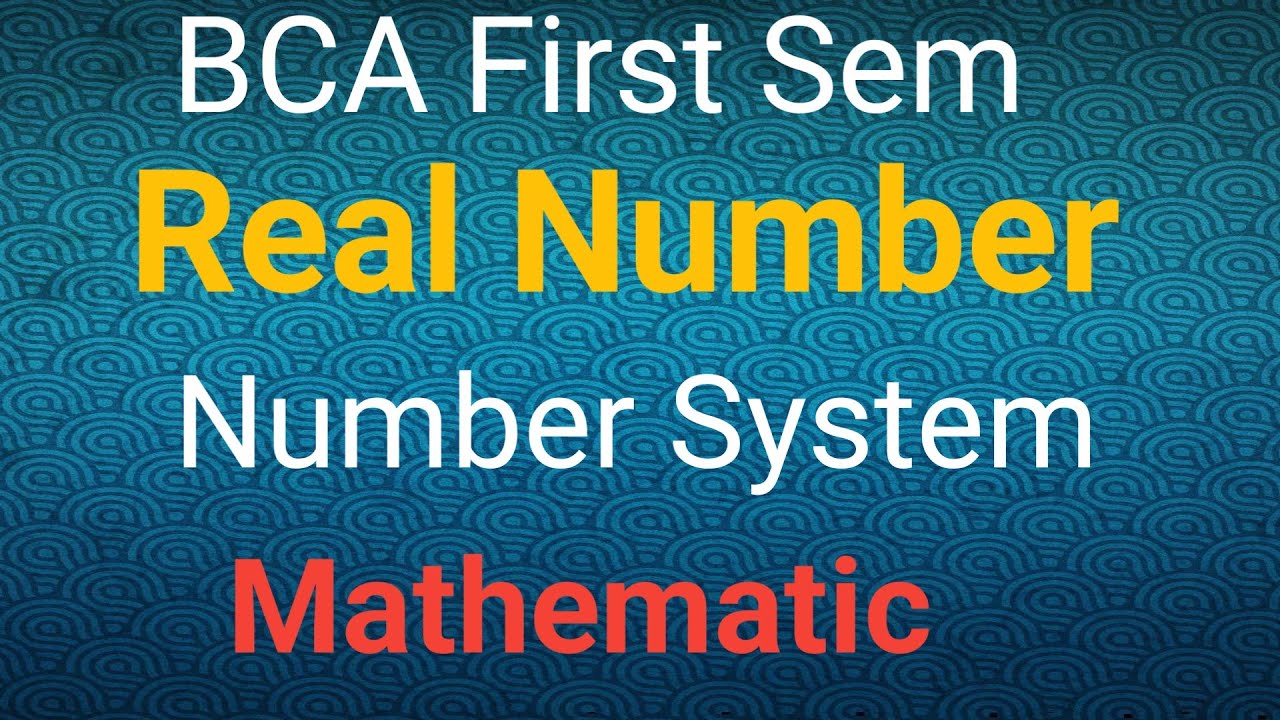 Real Number in Nepali "Number System Nepali" Mathematic BCA first ...