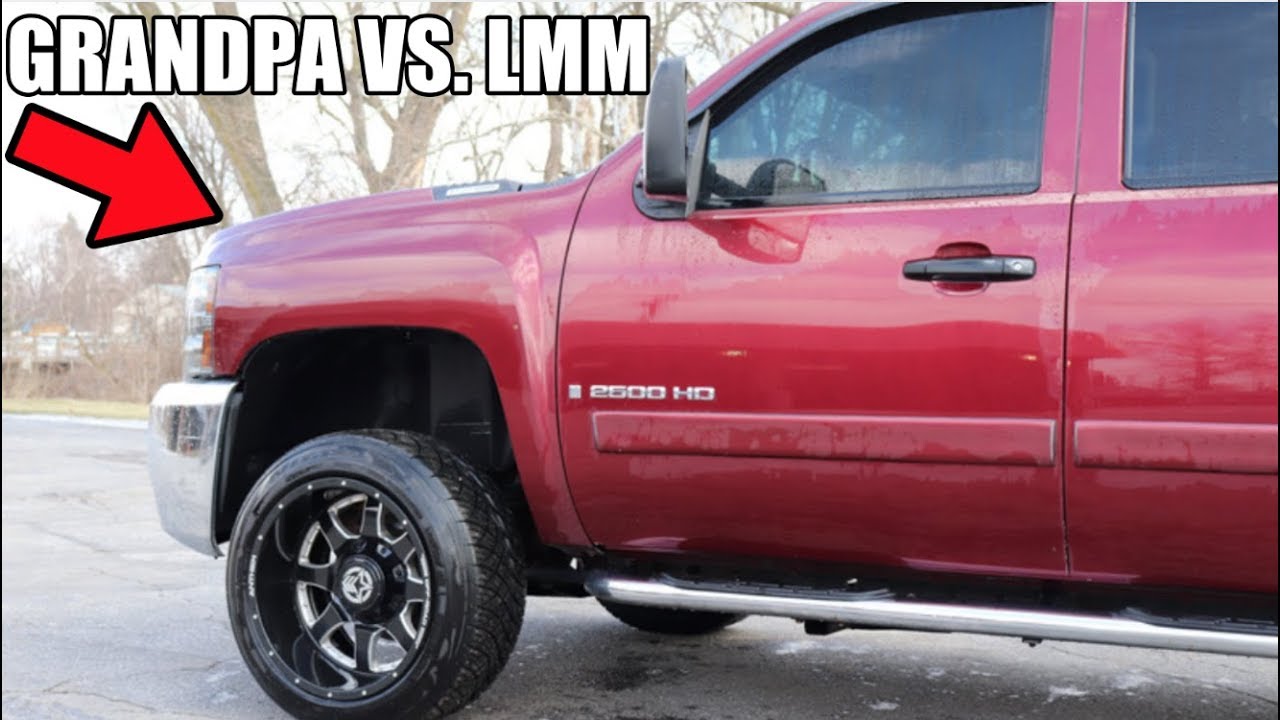 GRANDPA'S REACTION TO BOOSTED LAUNCH IN DURAMAX!!! - YouTube