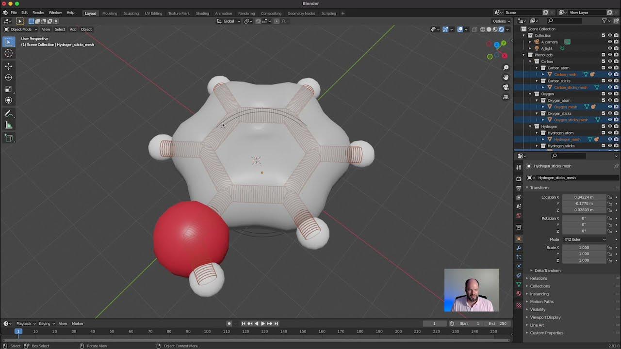 Rendering molecules in Blender - YouTube