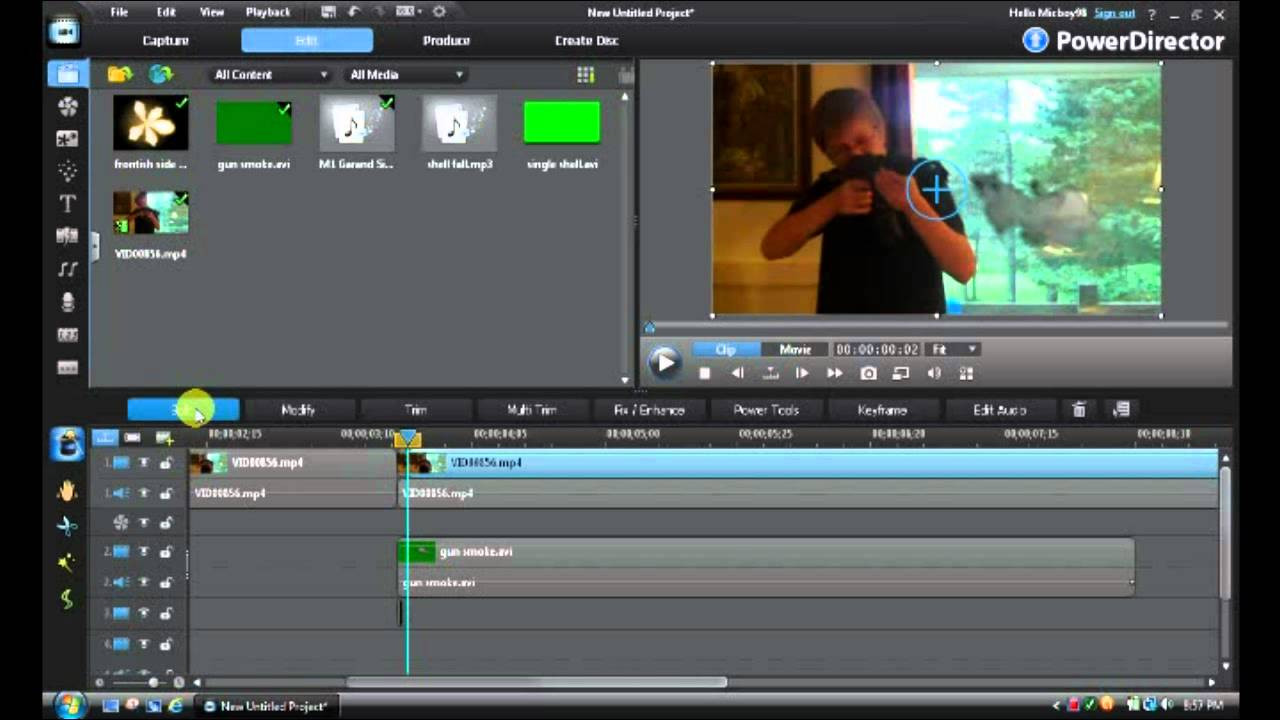 Advanced Muzzle Flashes-PowerDirector Tutorial - YouTube