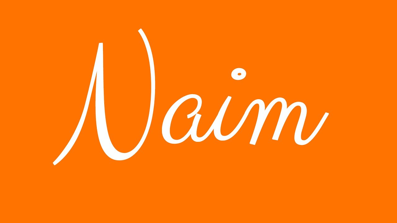 Learn how to Sign the Name Naim Stylishly in Cursive Writing - YouTube