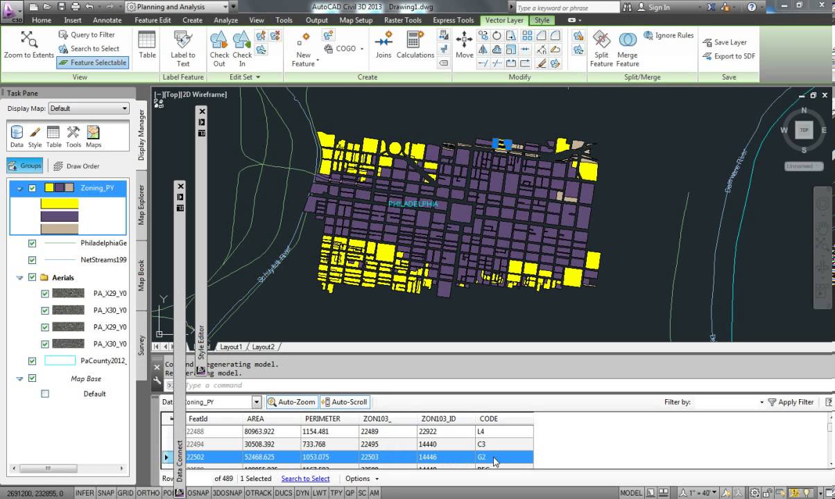 AutoCAD Map GIS Query, Styling Rules, & Quick Legend - YouTube