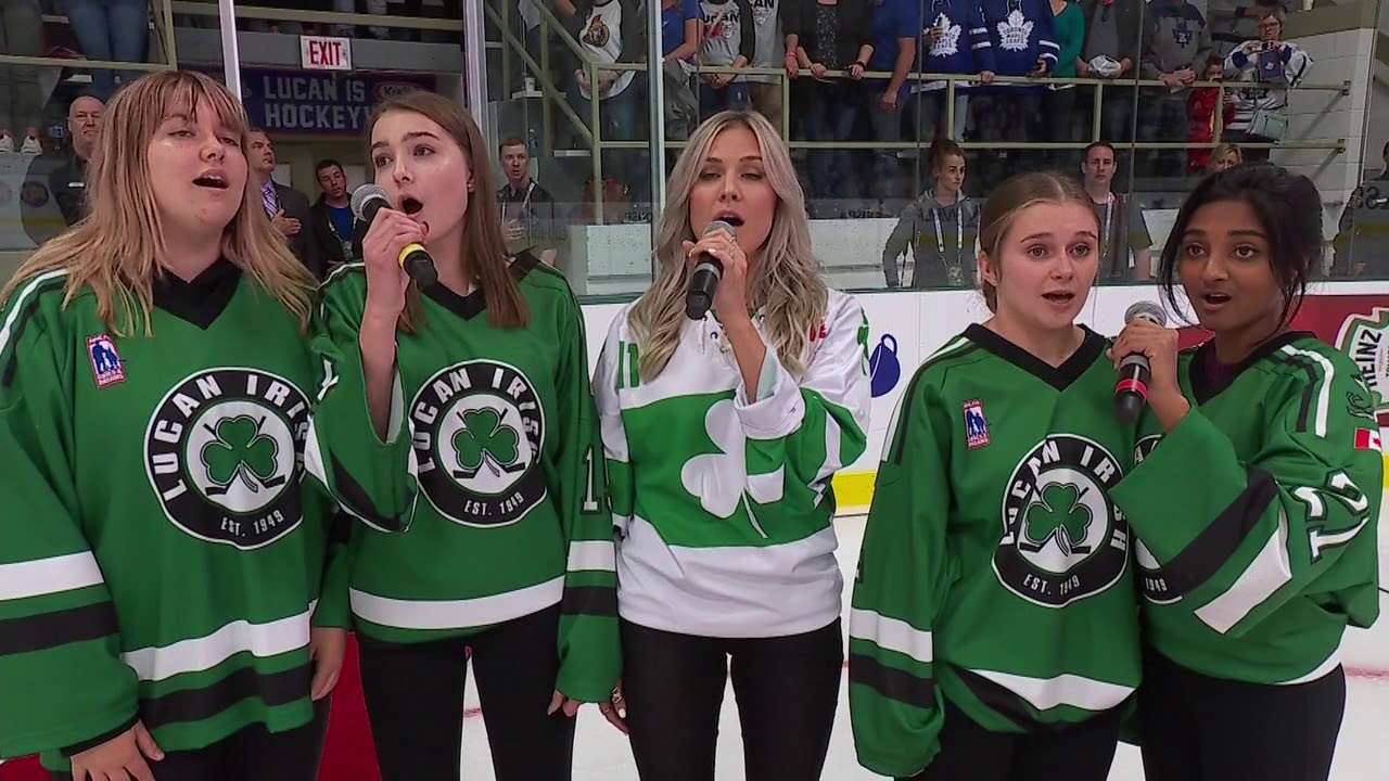 Julia Haggarty - National Anthem Kraft Hockeyville - Toronto Maple ...