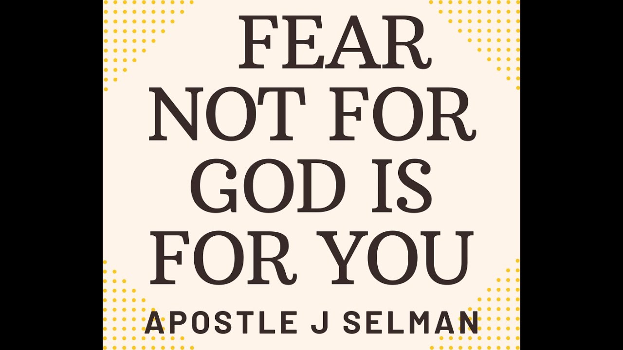 APOSTLE J SELMAN - YouTube