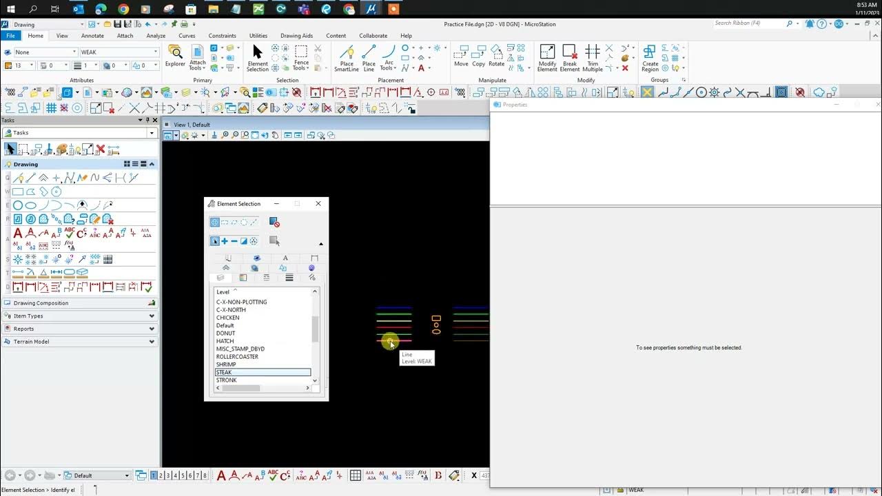 Microstation Connect Edition How To Quick Select Youtube
