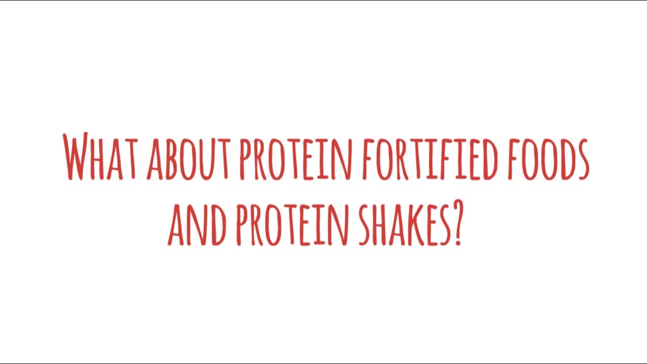 5: What about protein fortified foods and protein shakes? - YouTube