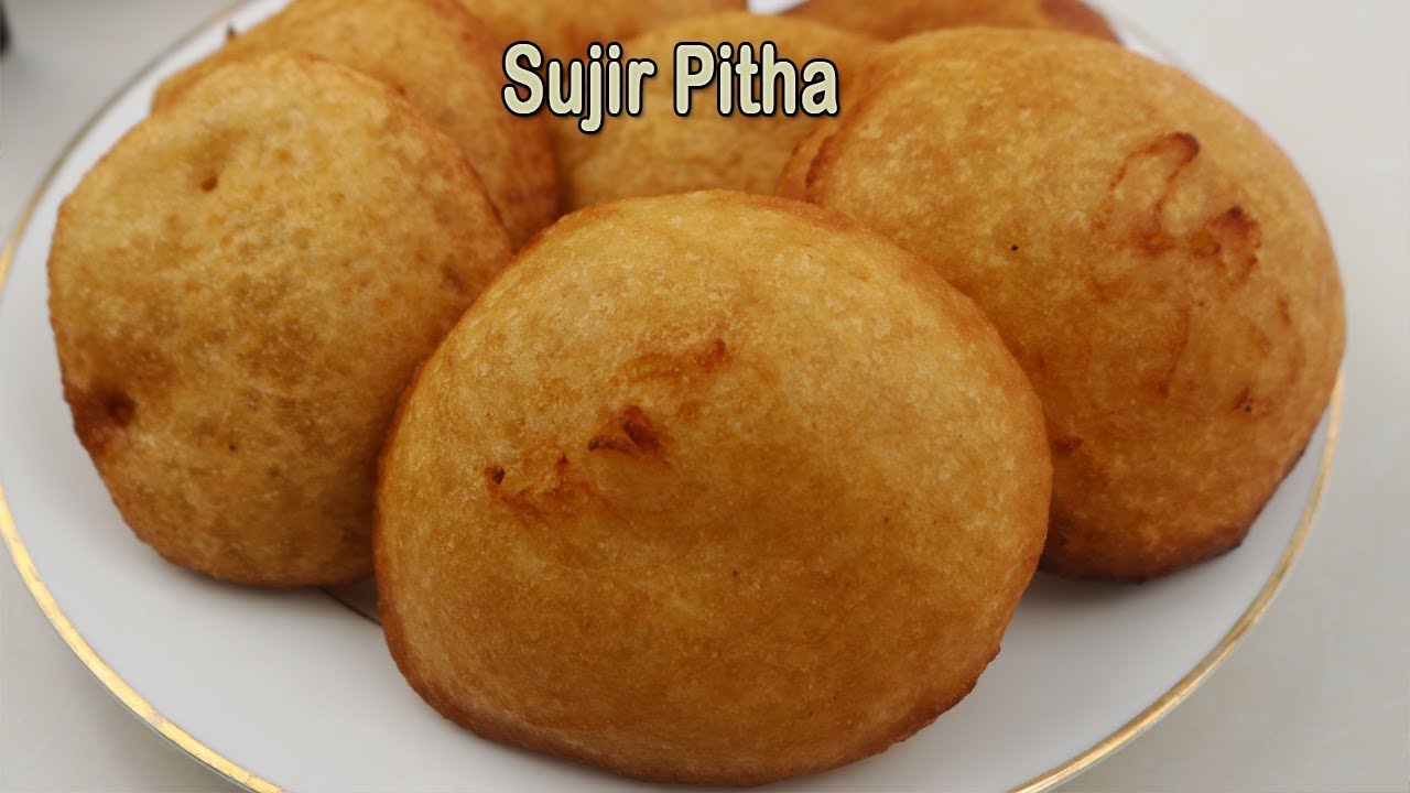 সুজির তেলের পিঠা অল্প সময়ে || Easy Sujir teler Pitha || Bangladeshi ...