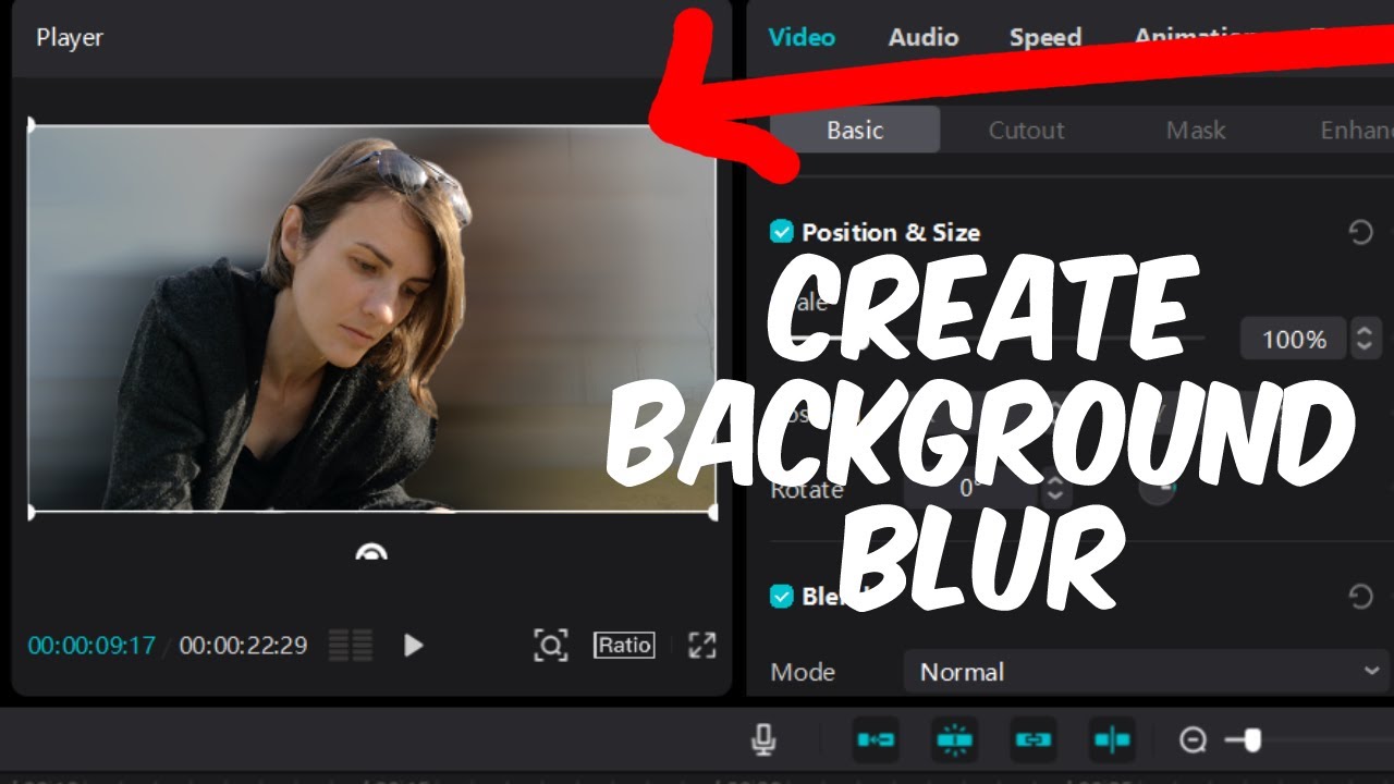 How to Create Background Blur in CapCut PC - YouTube