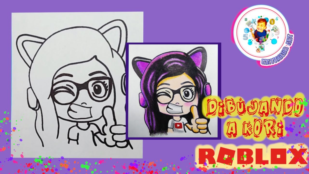 DIBUJANDO EL SKIN DE KORI DE ROBLOX || MATICOLOR ART || KORI - YouTube