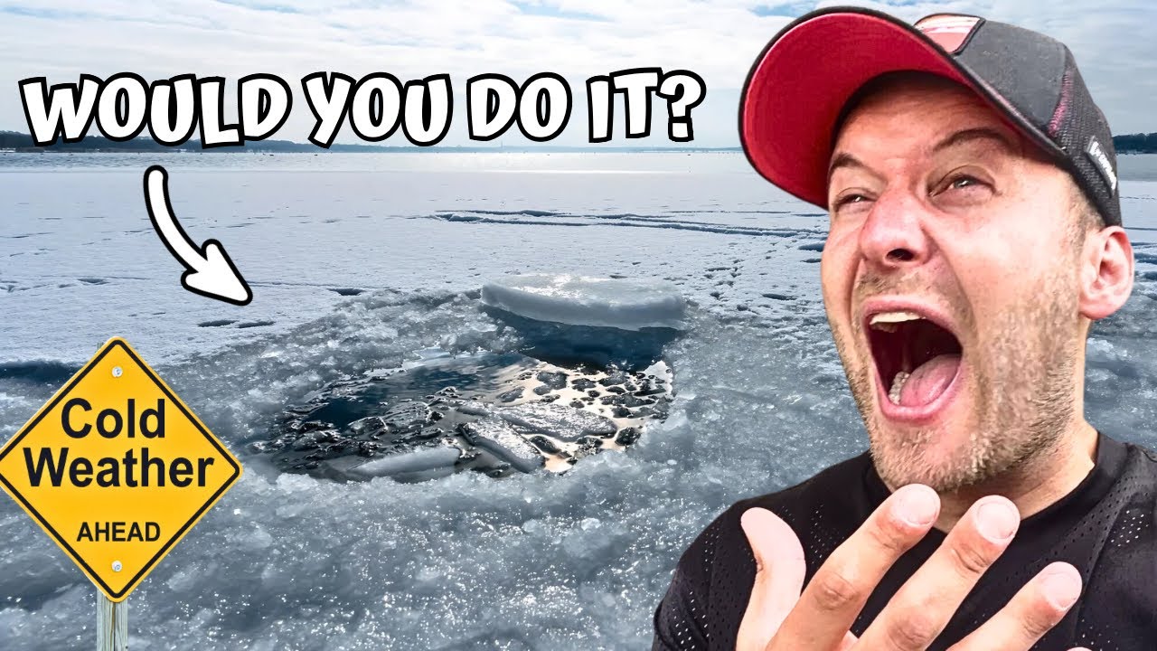 Jumping Into a Frozen Lake: Extreme Ice Hole Challenge! - YouTube