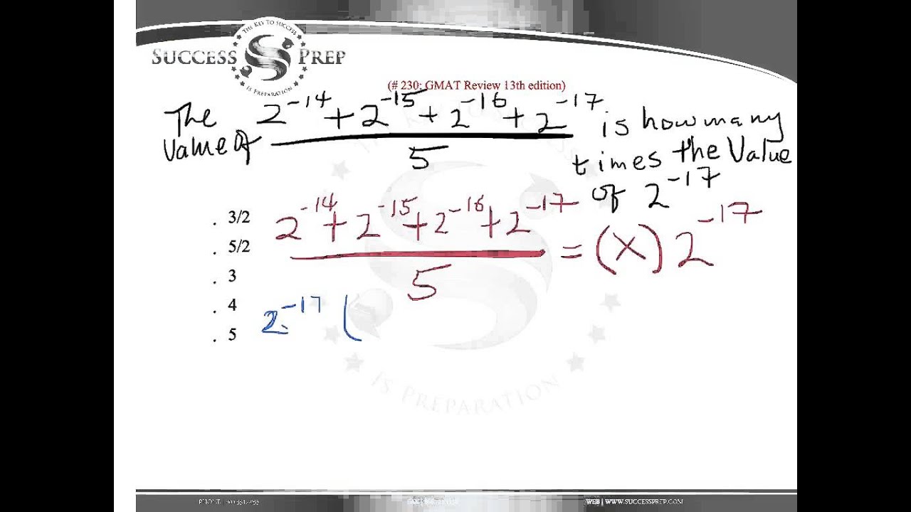 GMAT_GRE_Prep_Atlanta: Exponents - YouTube