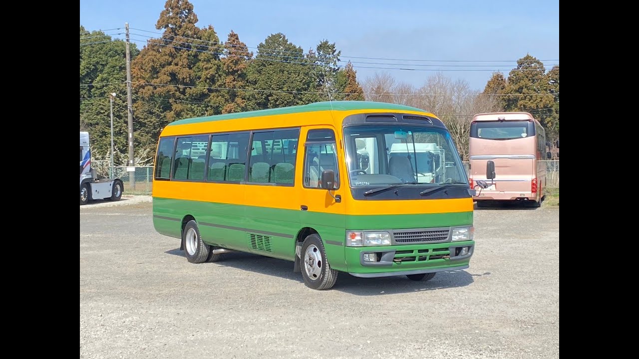 2003 model, Toyota Coaster Bus, 1HD Engine, 29 Seats, fog light ...