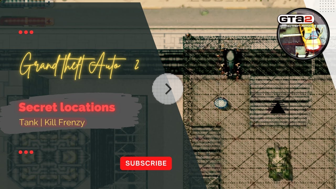 Gta 2 | All Area | No missions | Secret Locations | Tank | Kill Frenzy ...