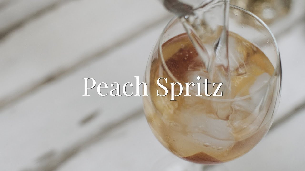 Peach Spritz - Cocktail recipe - YouTube