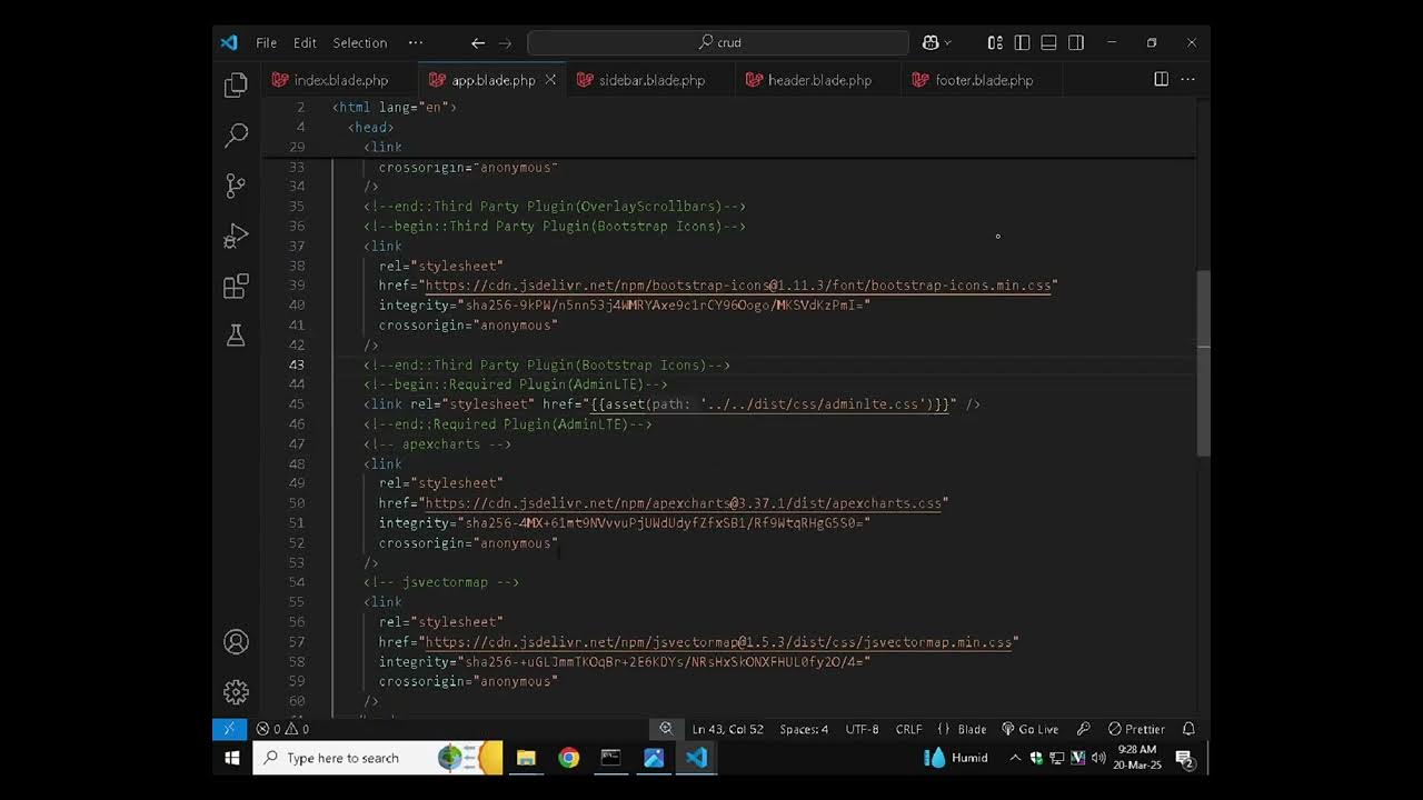 LARAVEL Class 03 Aptech Part(02) - YouTube
