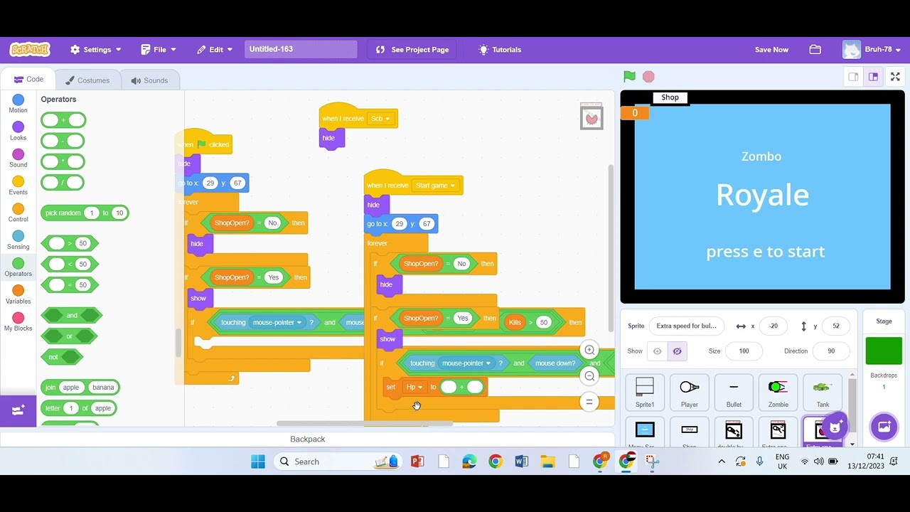 How To make a Shooter game In Scratch part 12 - YouTube