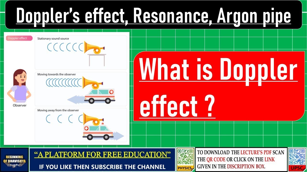 52. Doppler's effect, Resonance, Argon pipe - YouTube