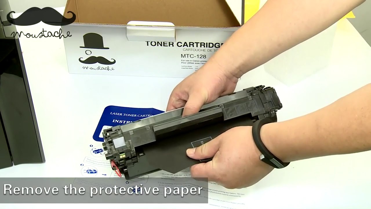 How to install Canon 128 toner cartridge for Canon printer MF4412 By ...