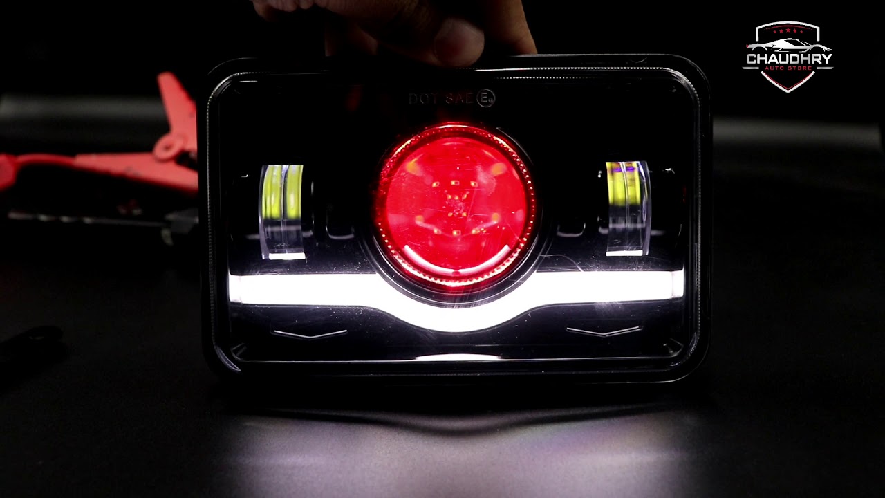 Headlight Square 6x4 Sealed Beam 75W Hi/Low 1 Pc - YouTube