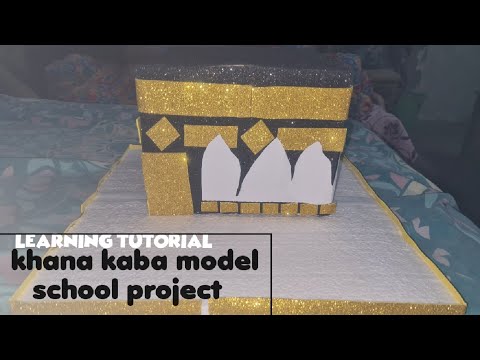 how to make khana kaba model for kids school project. - YouTube