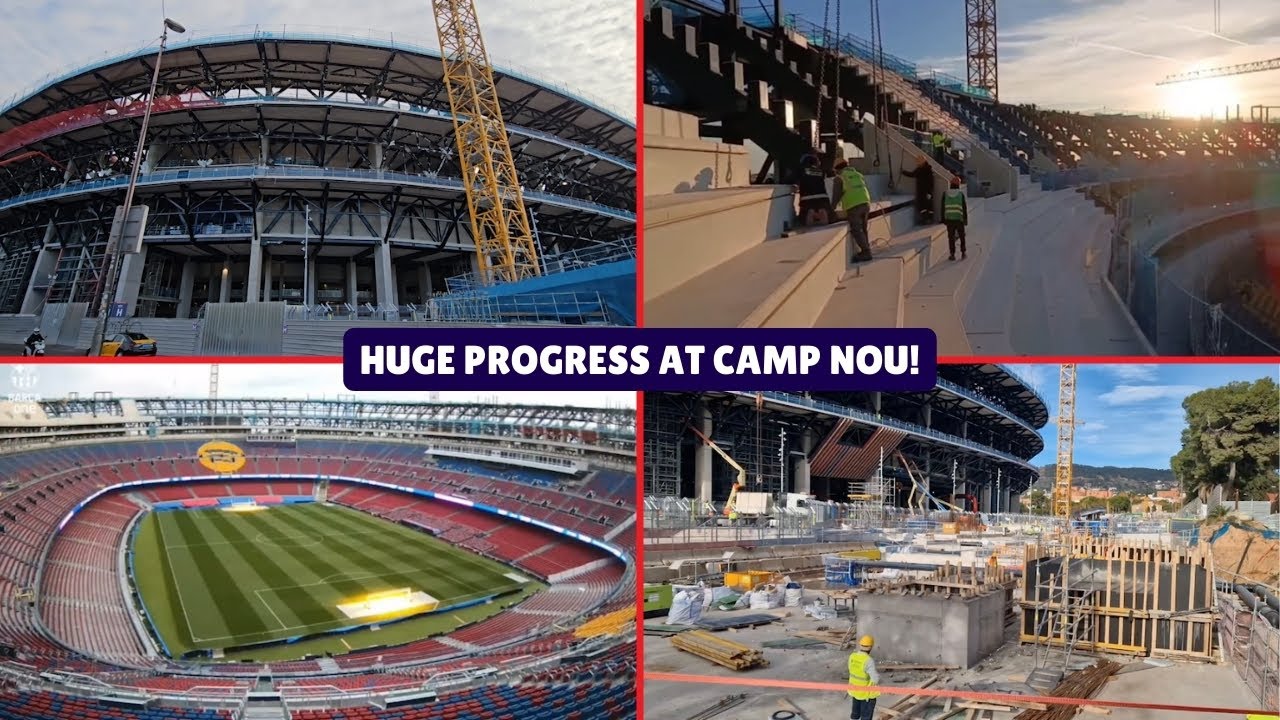 Camp Nou Latest Construction Update | Massive Progress Across All Zones ...