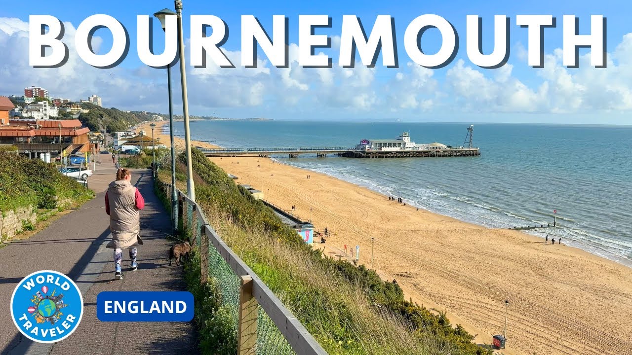 Bournemouth 4K Walking Tour in October | Coastal Charm and Autumn Vibes ...