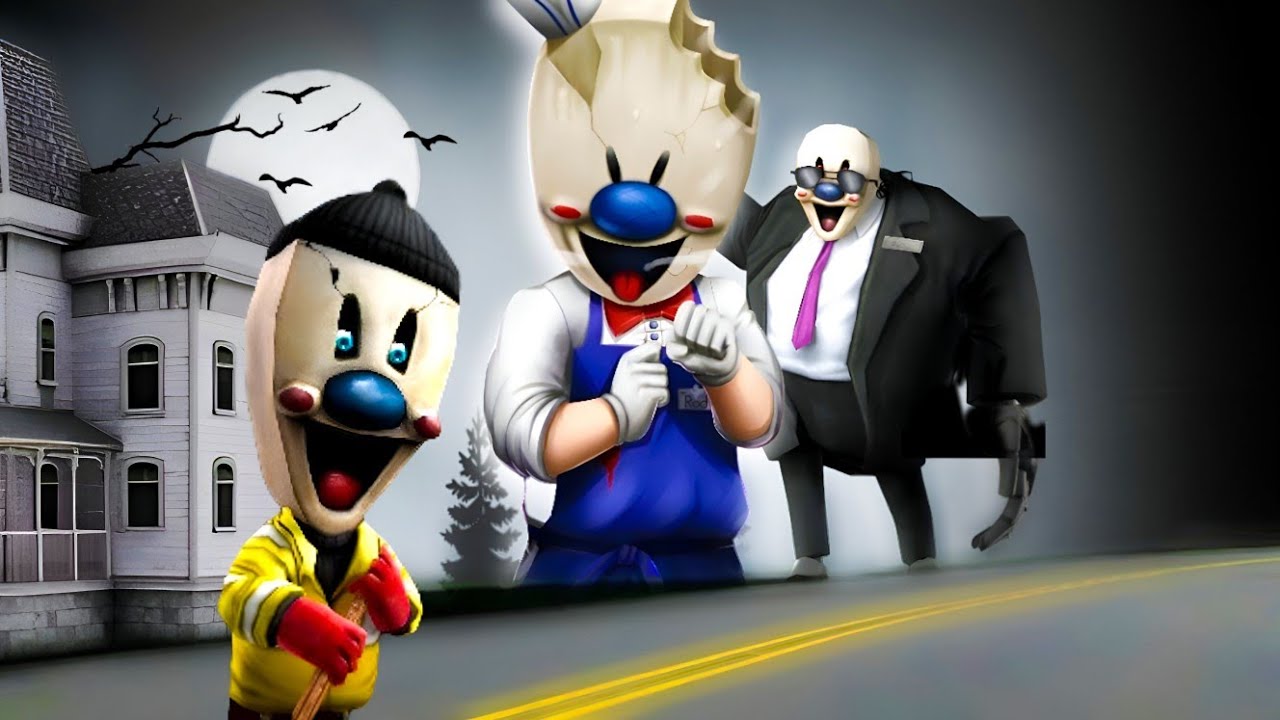 Escaping Horror Ice Scream Factory - YouTube