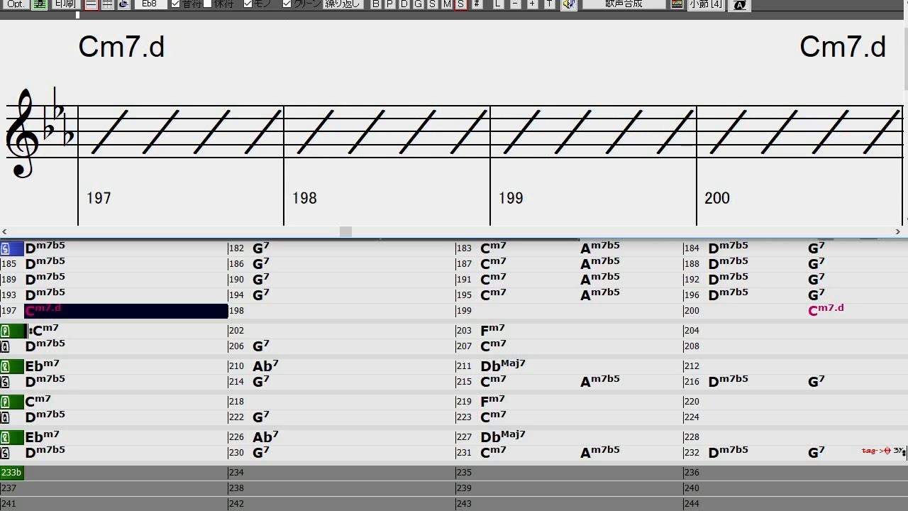 Blue Bossa (Cm)「アドリブ例 01」の練習 (字幕付き)【順番にやっていけば自然にアドリブ出来るようになるシリーズ】 - YouTube