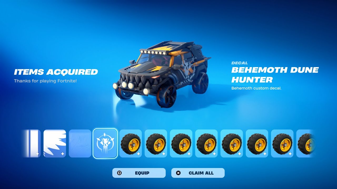 How To Get Behemoth SUV Car Body NOW FREE In Fortnite (Unlocked ...